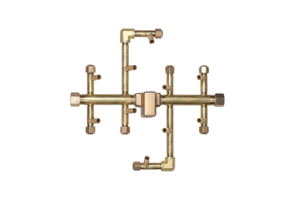 100K BTU 11.75" x 10.5" Universal Crossfire Brass Burner (U100)