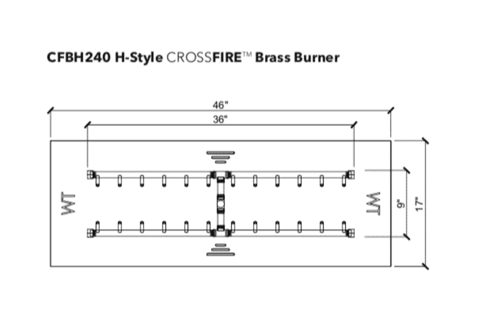 Double Tree style Burner | Warming Trends Crossfire | MT Fire Pits