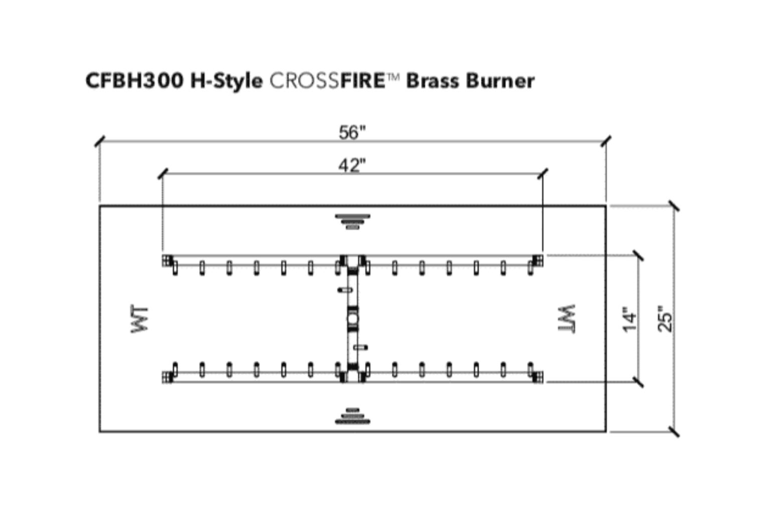 Tree style Burner 350000 BTU Warming Trends Crossfire