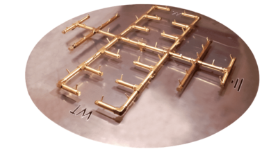 450,000 BTU Warming Trends Crossfire Burner | Montana Fire Pits