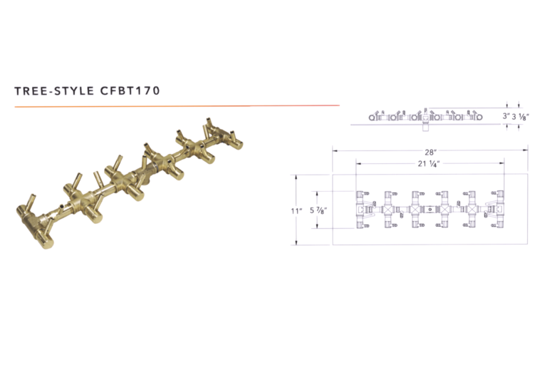 Tree Style Burner: 170,000 BTU Warming Trends Crossfire