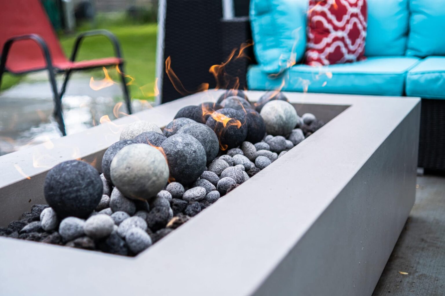 Lava Pebbles | Rolled Gray Lava Rock | Montana Fire Pits