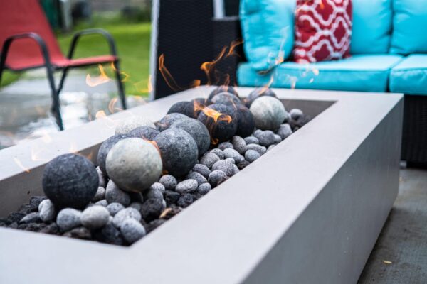 Toba Fire Table | Concrete by Montana Fire Pits