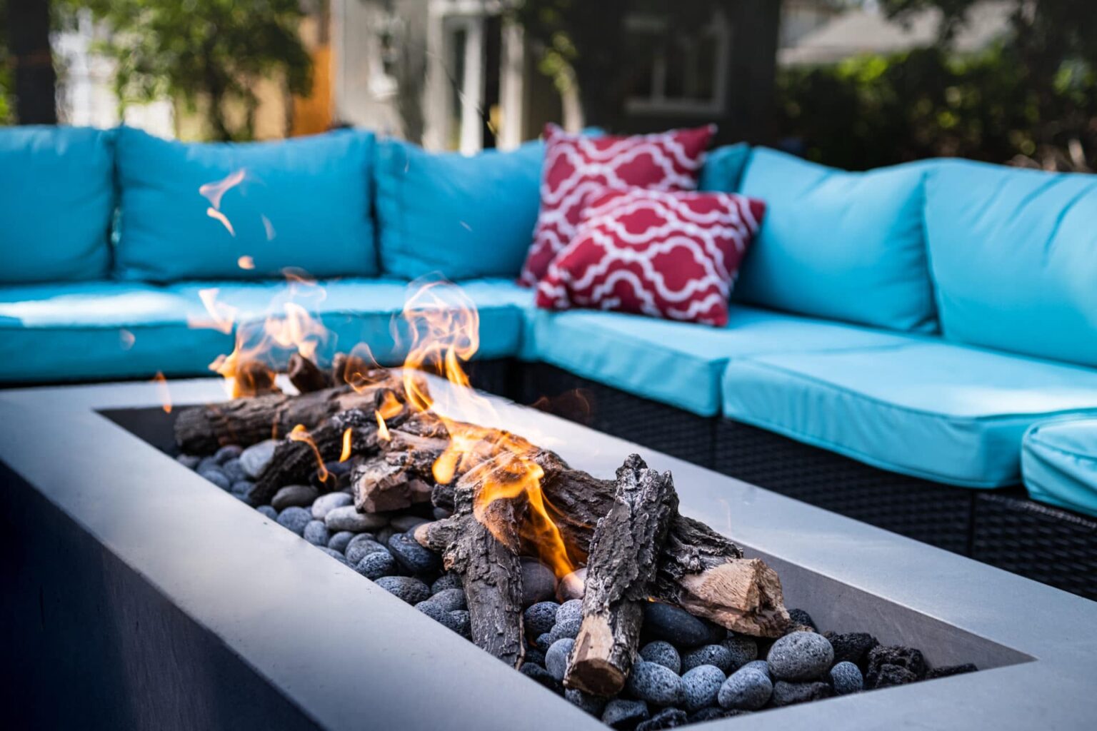 Weathered Oak Gas Log Set | Montana Fire Pits