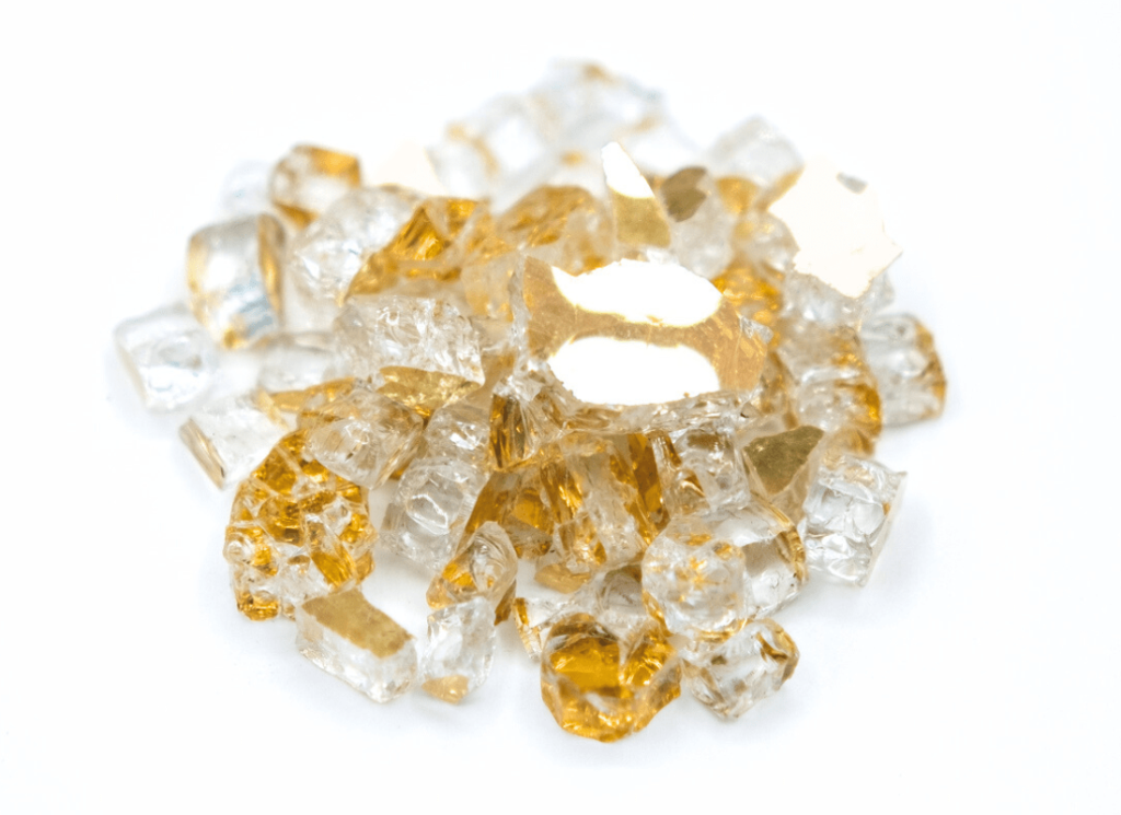 Reflective Fire Glass – 10lb Jars | Decorative Fire Pit Glass