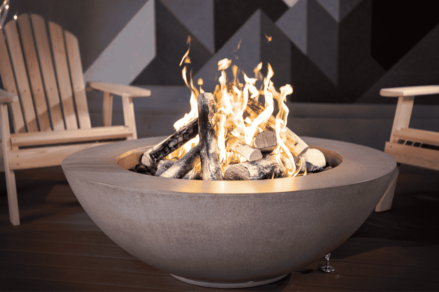 Toba Fire Table | Concrete by Montana Fire Pits