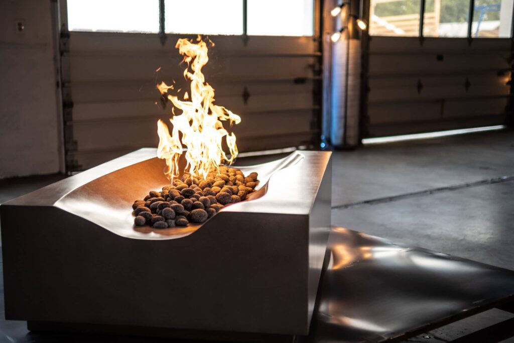 Canyon Fire Table | Concrete by Montana Fire Pits