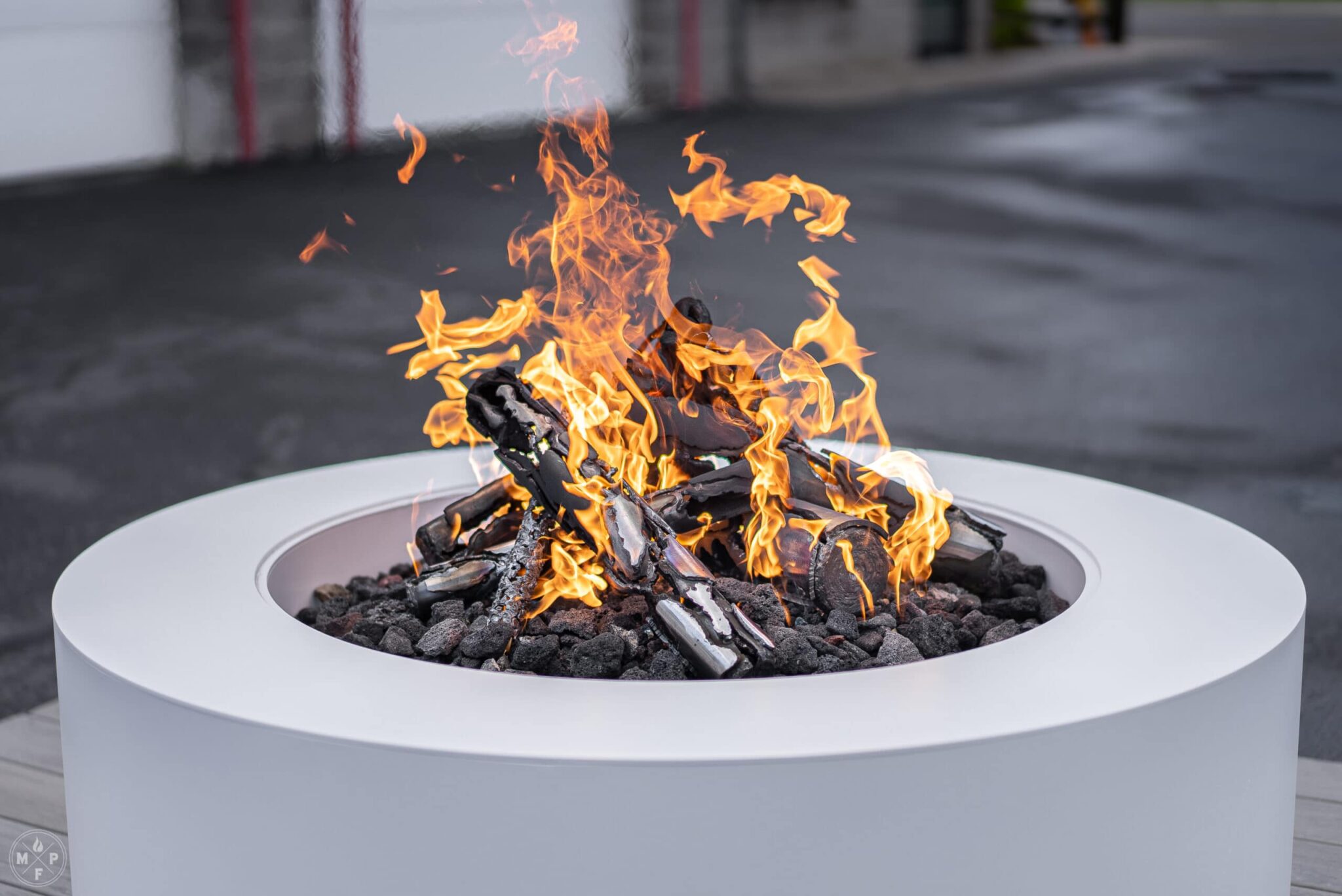 Steel Logs | Gas Fire Pit Media | Montana Fire pits