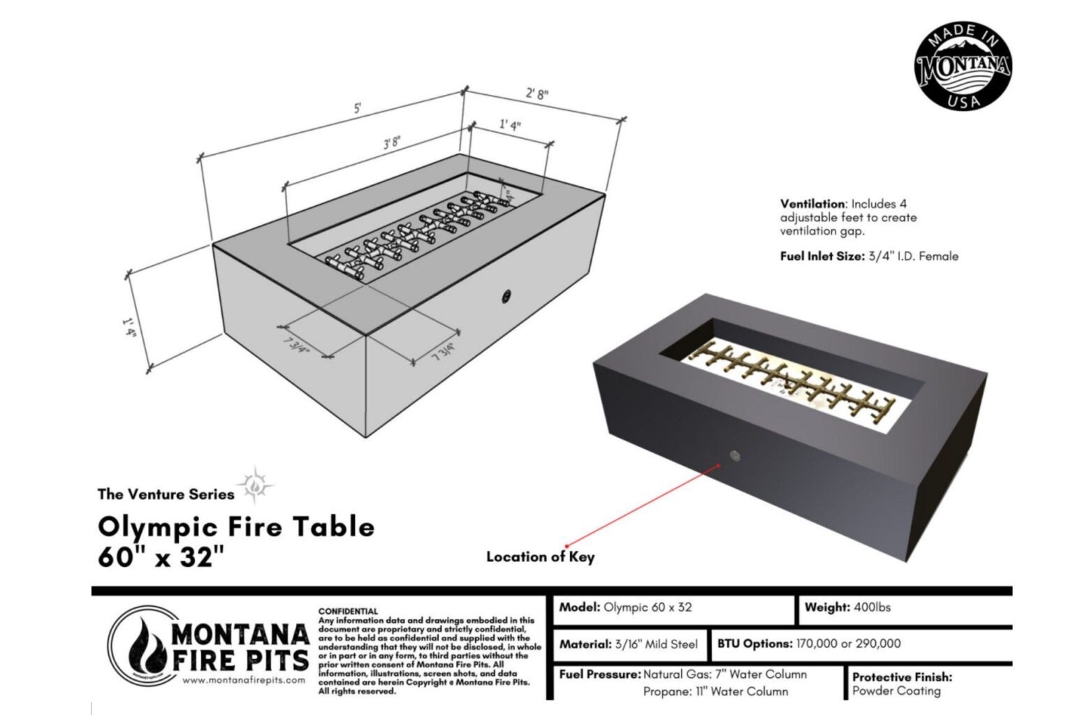 Ready to Ship - Montana Fire Pits