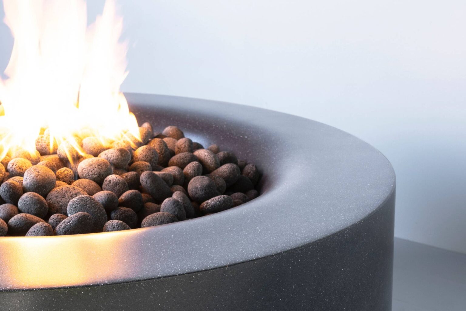 Oblica Slide Fire Table | Modern Concrete by Montana Fire Pits