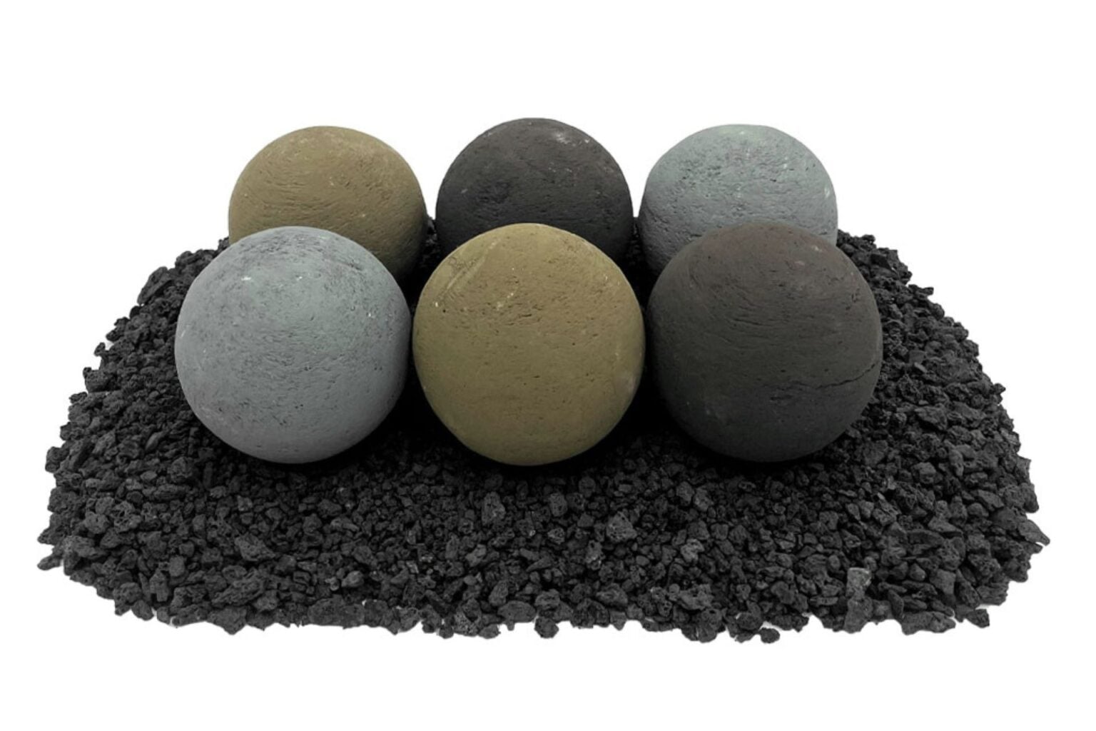 Ceramic Fire Balls for Gas Fireplace | Montana Fire Pits