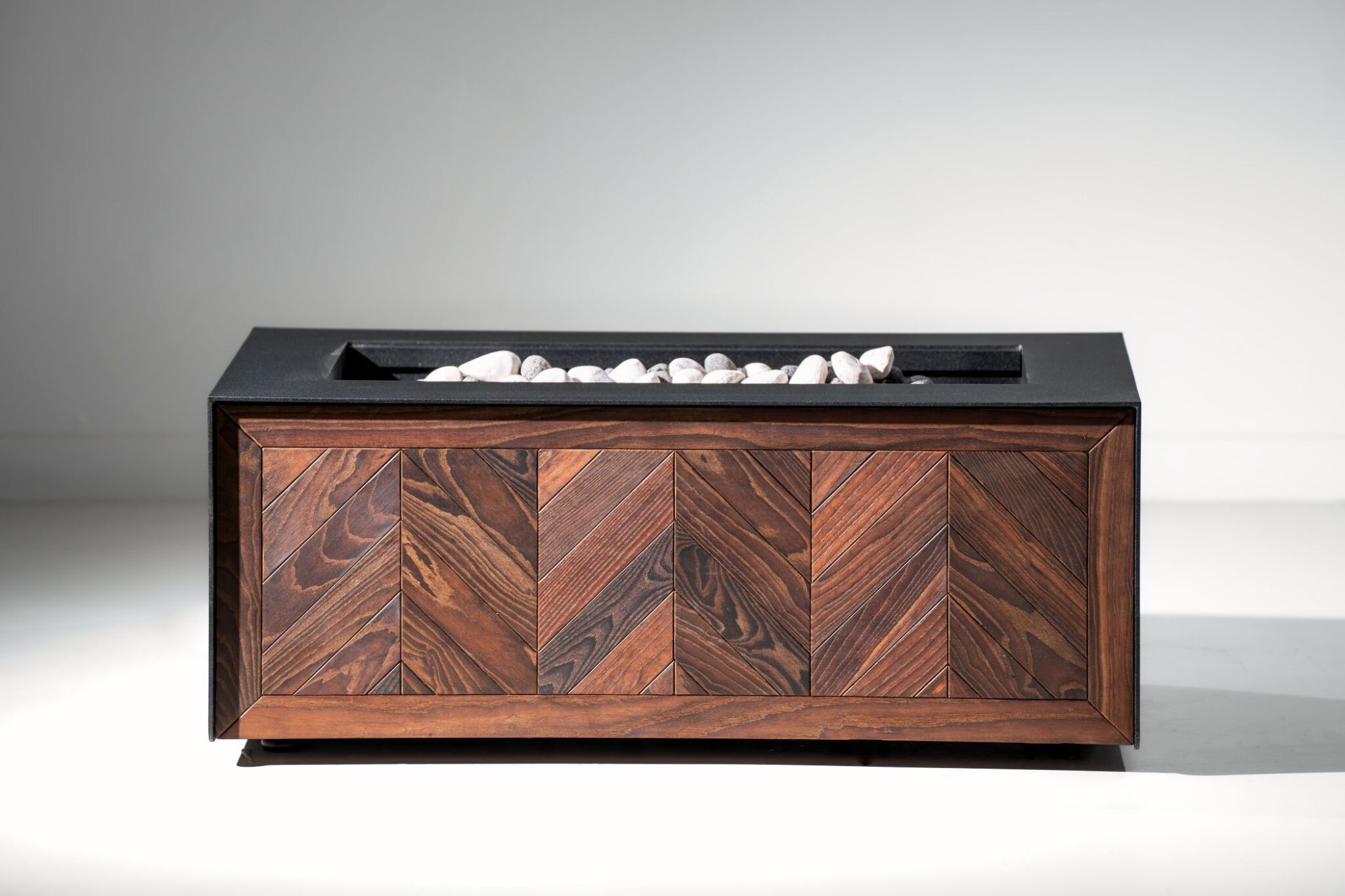 The Teton Studio | Metal + Arbor Wood Fire Pit Table