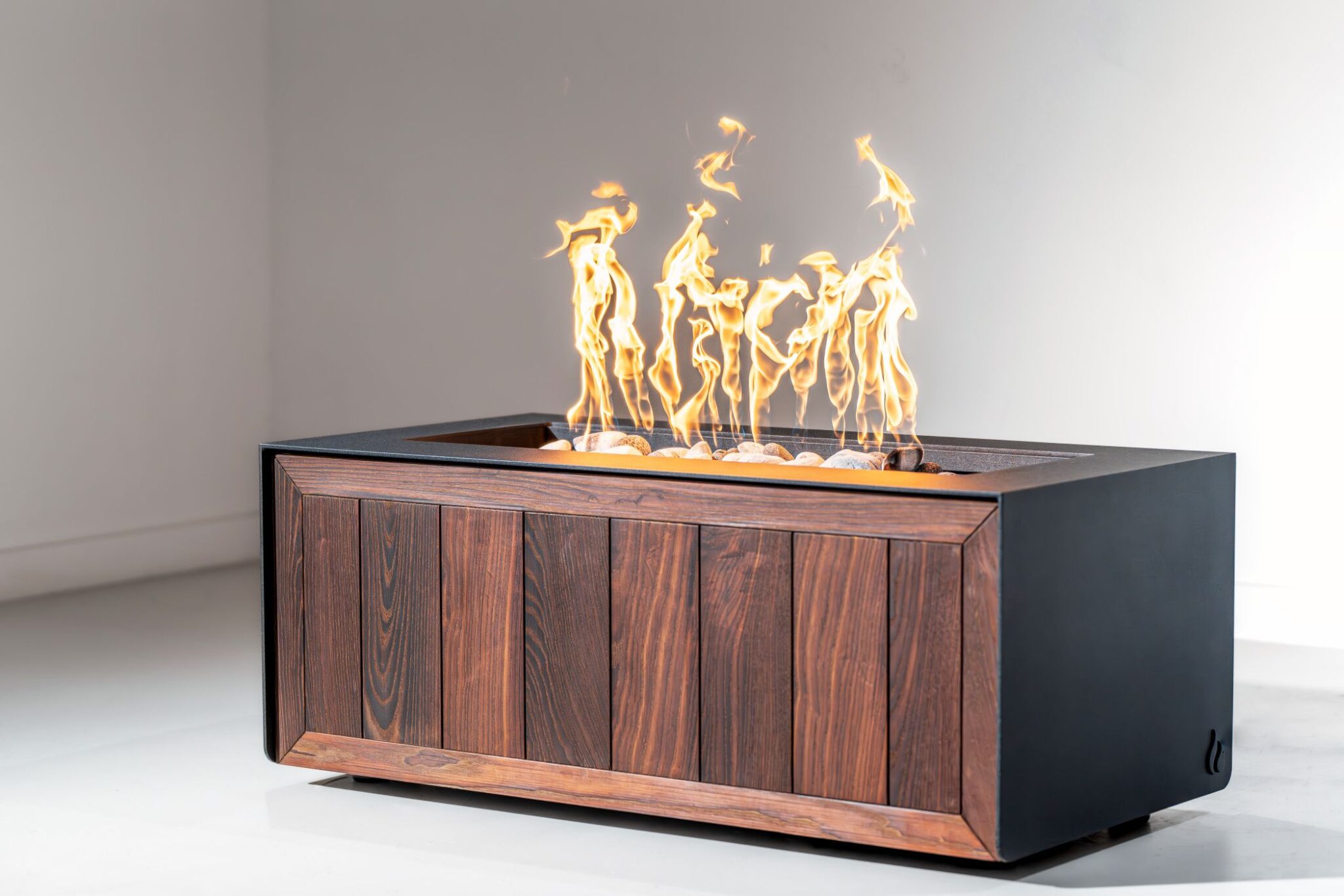 The Teton Studio | Metal + Arbor Wood Fire Pit Table