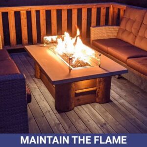 Rectangular Glass Flame Guard for 22" x 60" Opening - Montana Fire Pits